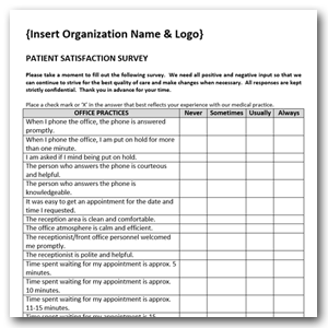 Patient Satisfaction Survey Paper - United Physician Services